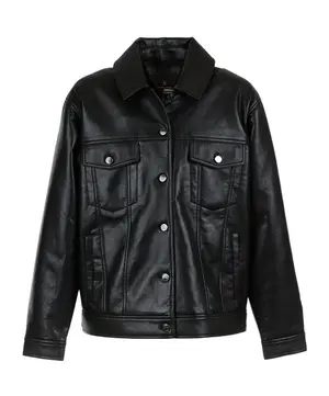 ANINE BING Lapel Leather Jacket