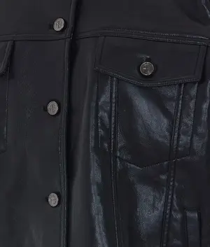 ANINE BING Leather Straight Hem Jacket