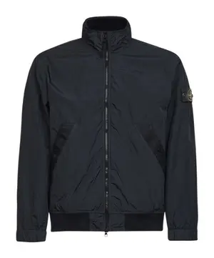 Stone Island Crinkled Badge Jacket - Black