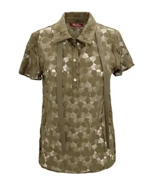 Max Mara Lace Short-sleeve Shirt