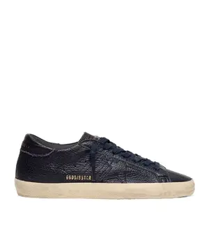 GOLDEN GOOSE Super-star Leather Sneakers - Black