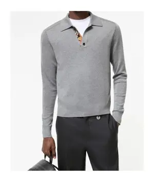 Burberry Long Sleeved Knitted Polo Shirt