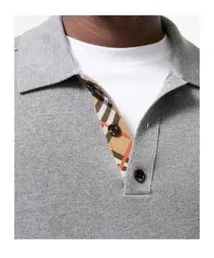 Burberry Long Sleeved Knitted Polo Shirt