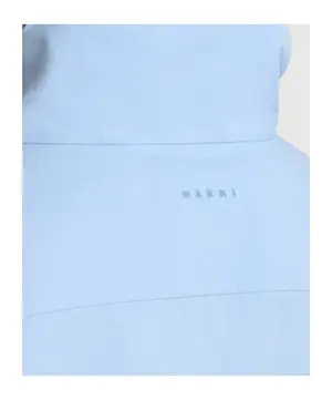 Marni High-neck Drawstring Top - Iris Blue