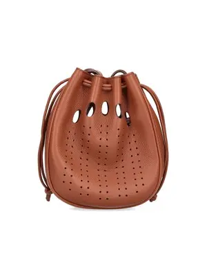 Valentino Garavani Perforated Drawstring Clutch Bag