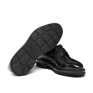 Santoni Brogue-detailing Leather Derby Shoes