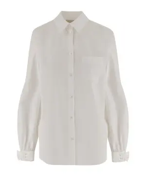 Valentino Garavani Long Sleeve Collared Shirt With Chest Pocket