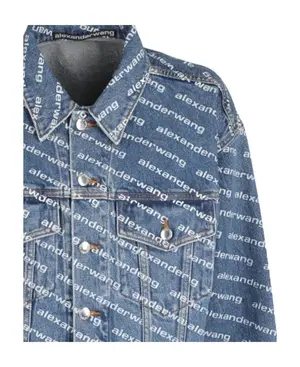 Alexander Wang Logo-printed Denim Jacket