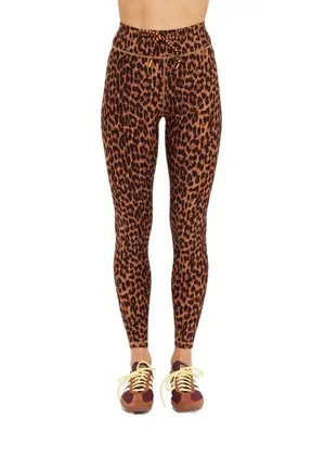 The Upside Malawi High-rise Performance Trousers - Leopard
