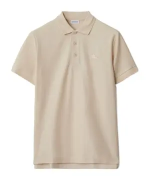 Burberry Cotton Polo Shirt - Clam