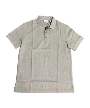 Burberry Cotton Polo Shirt Gray