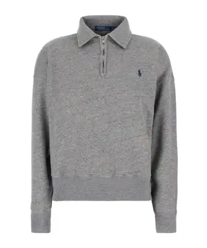 Polo Ralph Lauren Logo Contrast Sweatshirt - Grey