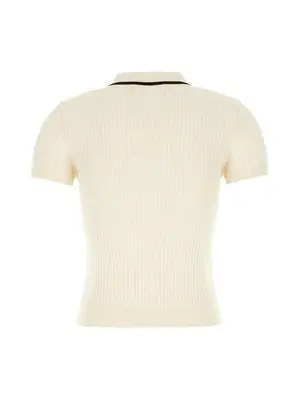 Valentino Garavani Logo Embroidered Knitted Top