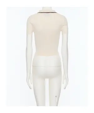 Valentino Garavani Logo Embroidered Knitted Top