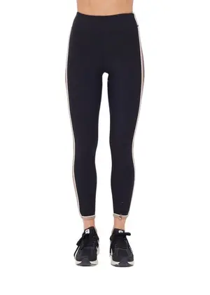 The Upside Rhythm Side-stripe Track Pants - Black