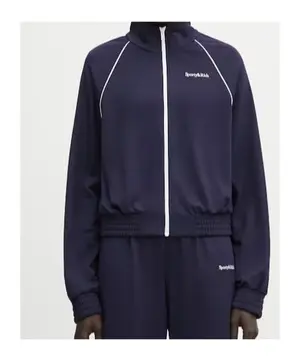 SPORTY  RICH Sporty & Rich Serif Logo Retro Track Jacket