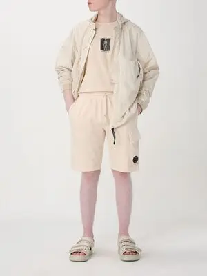 C.P. COMPANY Cotton Shorts With Lens Detail