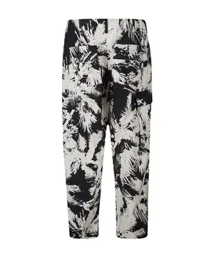 LANEUS Printed Multi-pockets Cotton Trousers