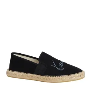 Kenzo Signature' Espadrilles In Canvas - Black