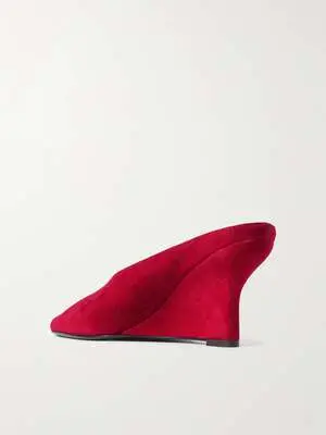 TOTEME 90mm Peep Toe Wedge Heeled Sandals