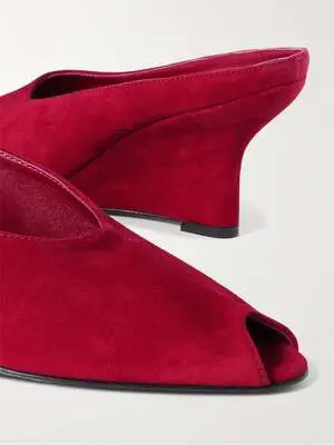 TOTEME 90mm Peep Toe Wedge Heeled Sandals