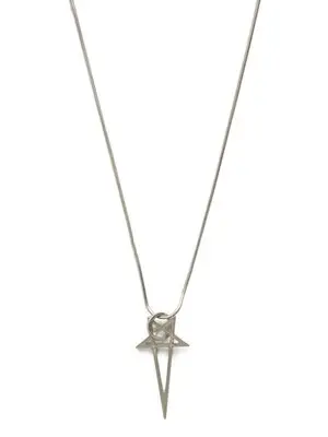 Rick Owens Pentagram Charm Pendant Necklace