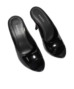 Gucci Stiletto Platform Slide - Black