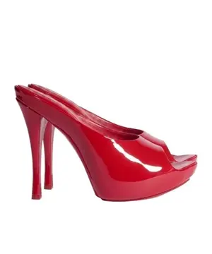 Gucci Stiletto Platform Slide - Red