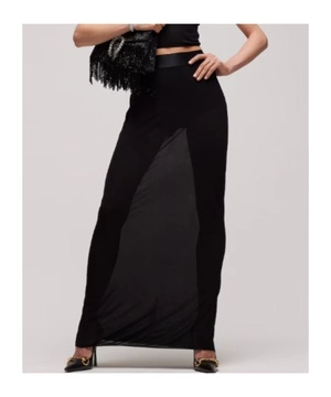 Gucci Viscose Crêpe Jersey Long Skirt