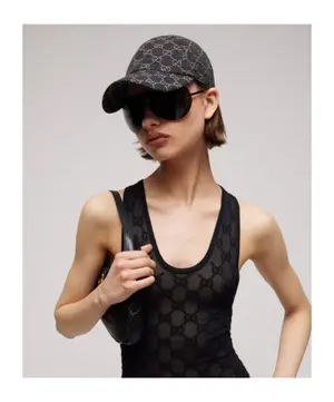 Gucci Gg Cotton Denim Baseball Hat