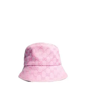 Gucci Gucci GG Cotton Canvas Bucket Hat Light Pink