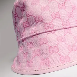 Gucci Gg Cotton Canvas Bucket Hat - Light Pink