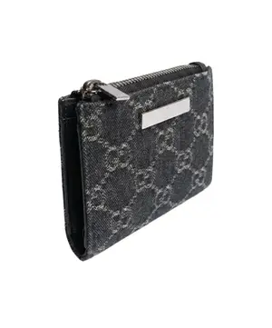 Gucci Small Wallet With Plaque - Black