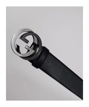Gucci Wide Belt With Interlocking G Buckle