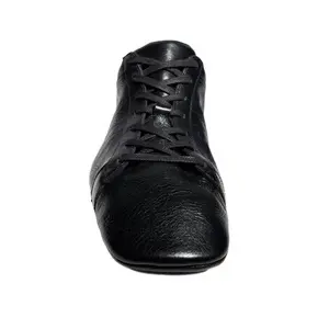 Gucci Leather And Fabric Sneakers With Driver Sole - Black