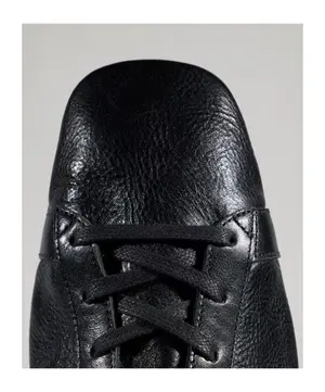 Gucci Leather And Fabric Sneakers With Driver Sole - Black