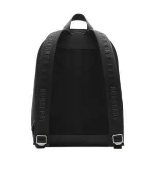 Burberry Logo Printed Zip-around Backpack - Black