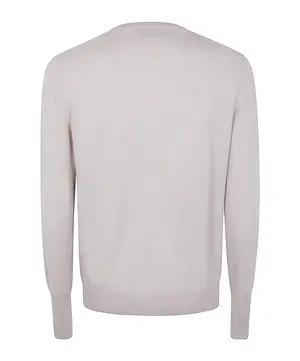 BALLANTYNE Fine Knit V-neck Pullover With Diamond Pattern