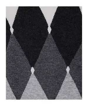 BALLANTYNE Fine Knit V-neck Pullover With Diamond Pattern