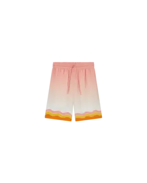 Casablanca Rainbow Monogram Silk Shorts