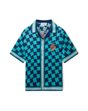Casablanca Pool Tile Silk Shirt