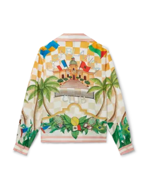 Casablanca Tennis Club Icon Silk Shirt - Multicolor