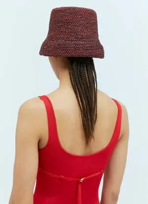 Jacquemus Le Bob Raphia Bucket Hat