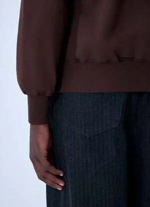 Prada Logo Motif Sweatshirt - Brown
