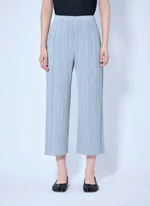 Issey Miyake Pleated Wide-leg Trousers - Gray