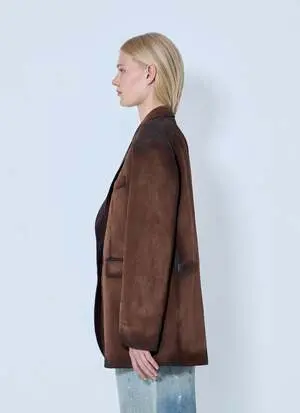Acne Studios Distressed Suede Blazer