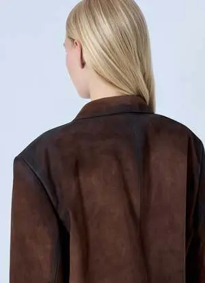 Acne Studios Distressed Suede Blazer