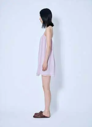 Miu Miu Wisteria Chiffon Mini Dress - Multicolor