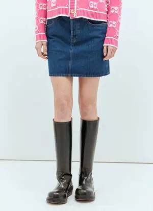 Gucci Denim Mini Skirt - Blue