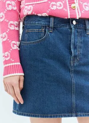 Gucci Denim Mini Skirt